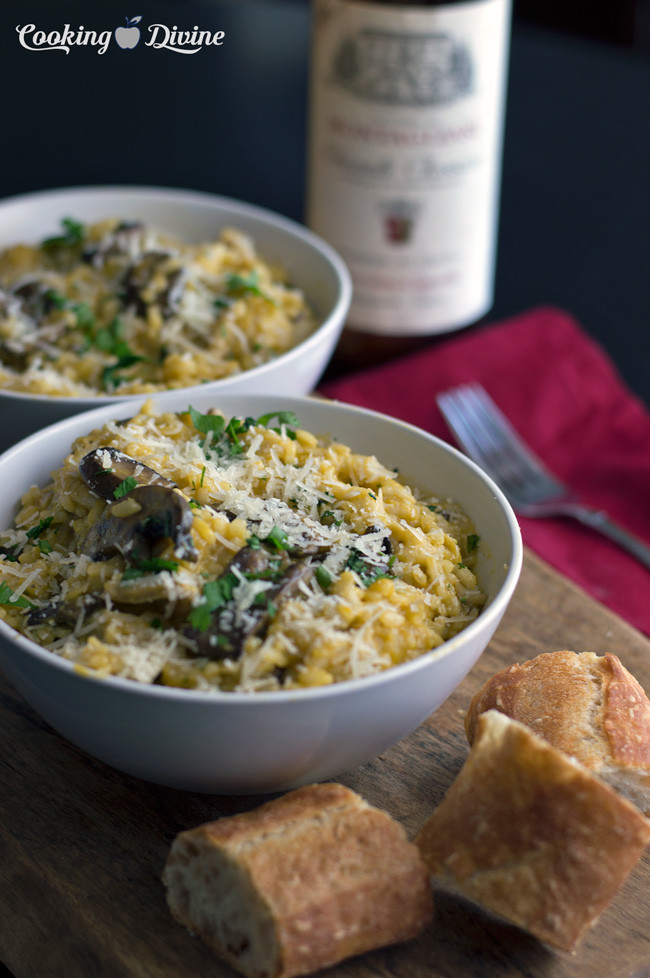 Tuscan Wild Mushroom Risotto | Cooking Divine