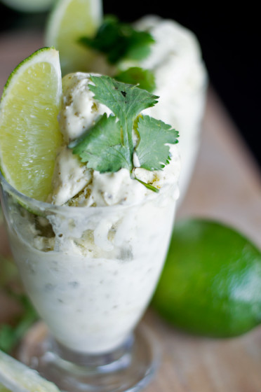 Cilantro and Lime Ice Cream - Cooking Divine